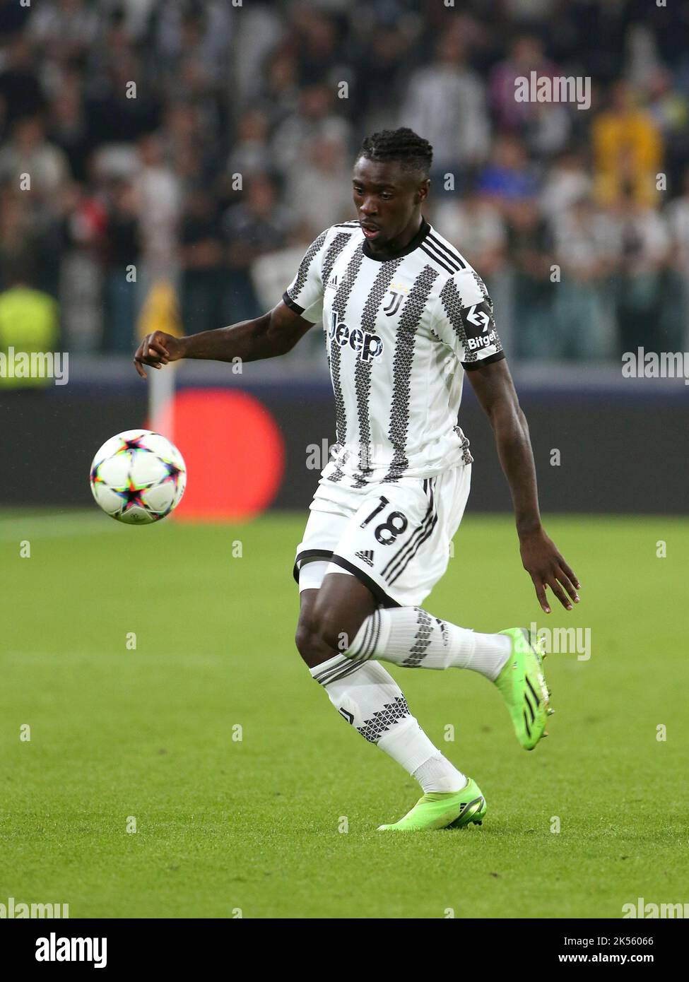 Allianz Stadium, Turin, Italy, October 05, 2022, Moise Kean (Juventus ...