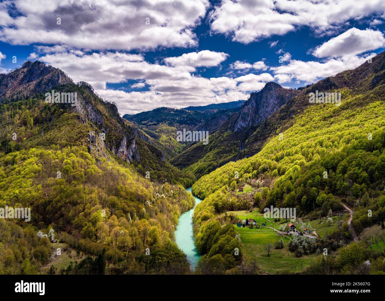 A breathtaking view of Tara River Canyon in Montenegro Stock Photo - Alamy