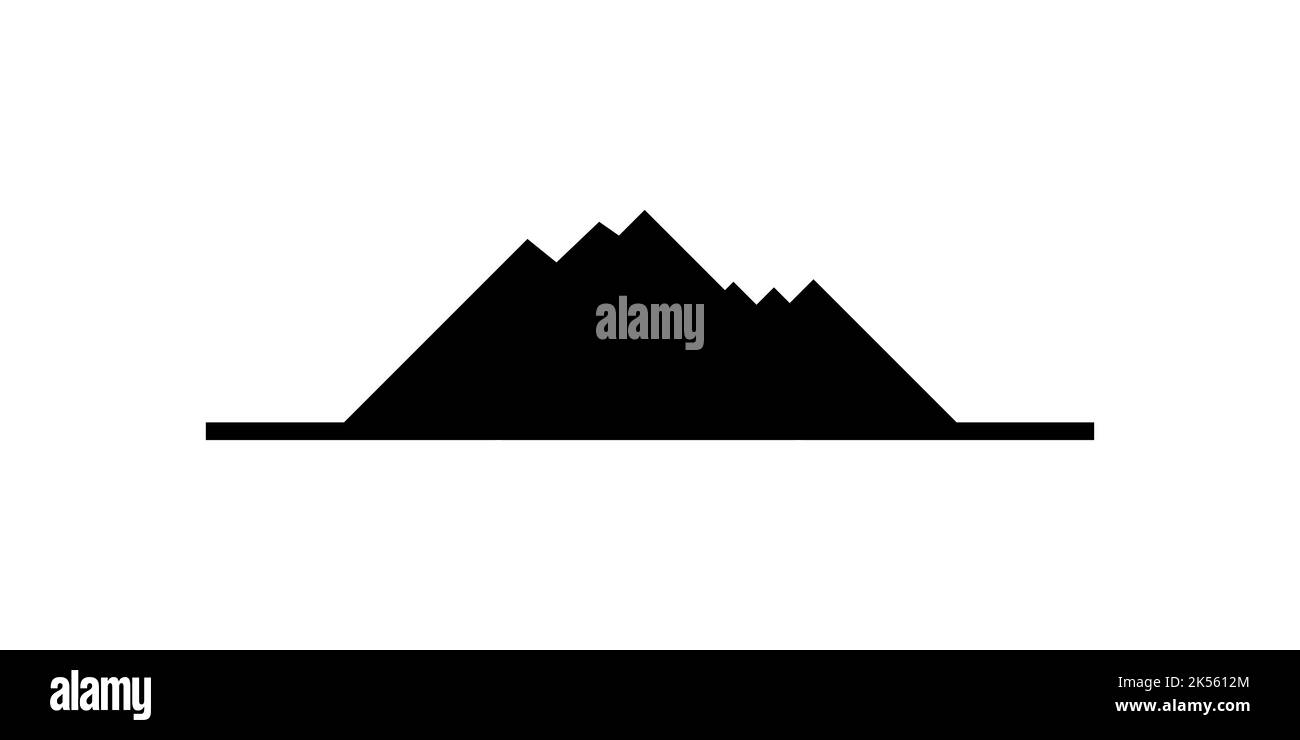 Mountains icon symbol logo simple design Stock Vector Image & Art - Alamy