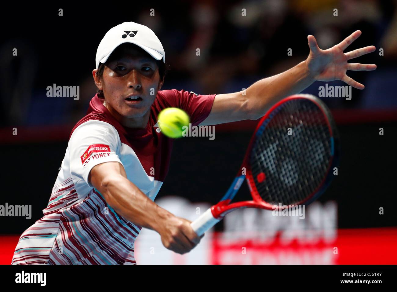 Tokyo, Japan. 6th Oct, 2022. Rio NOGUCHI (JPN) hits a return against ...