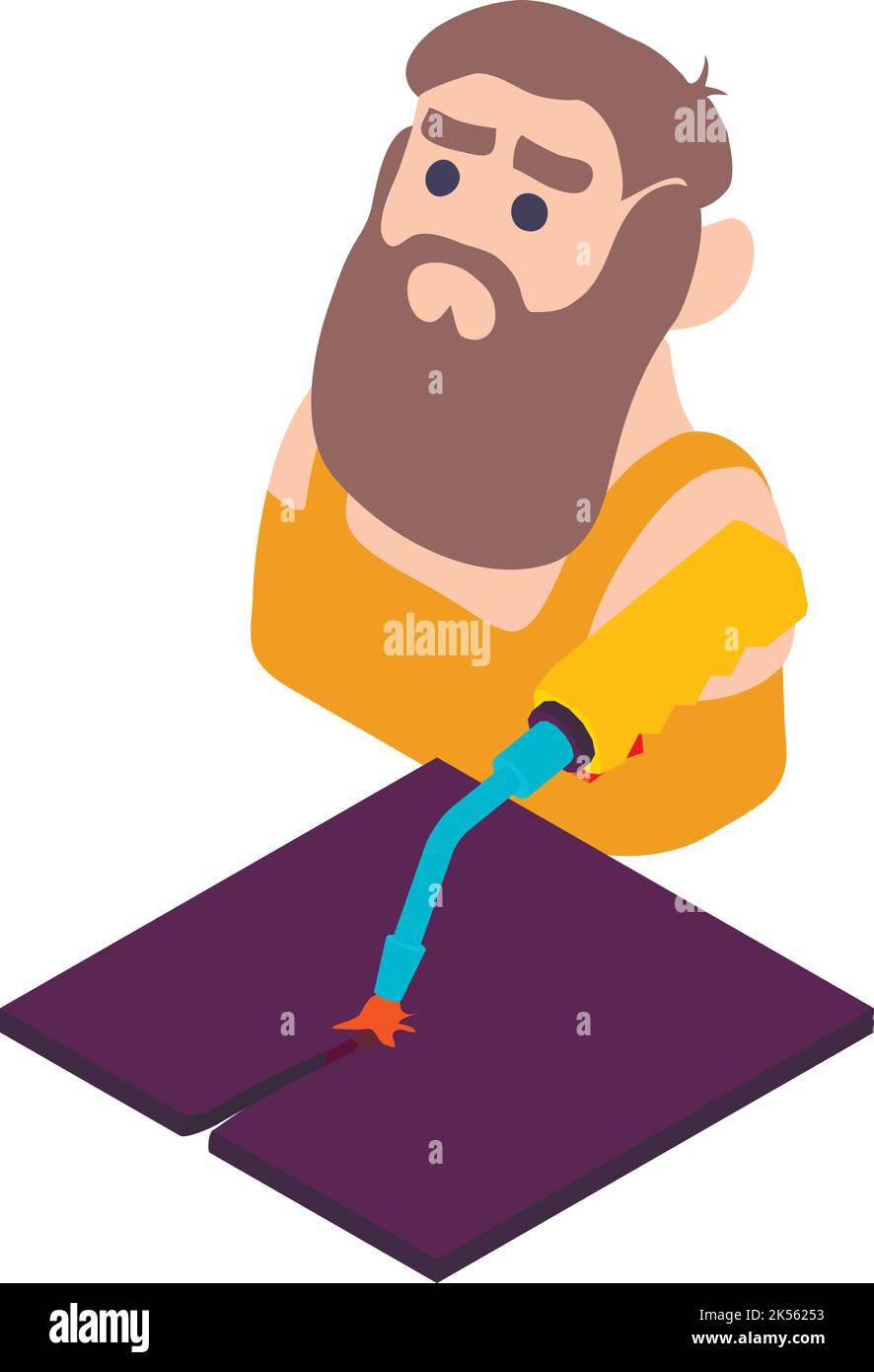 Metallurgist equipment icon isometric vector. Metallurgist man and ...