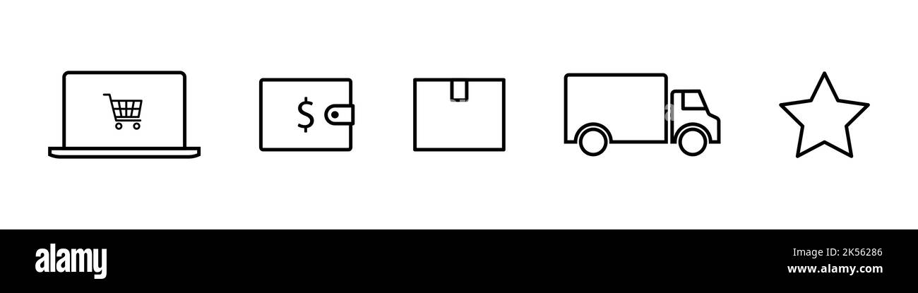 the delivery process from start to finish Stock Vector Image & Art - Alamy