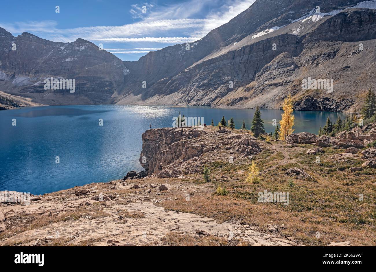 Overview of Lake MacArthur in Yoho National Park Stock Photo - Alamy