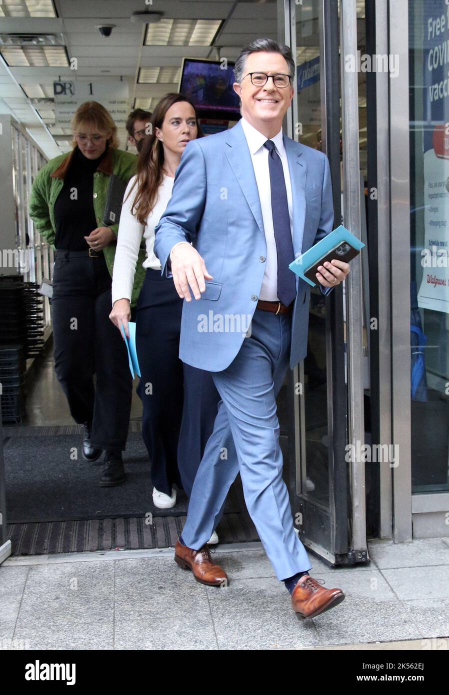 Dr. Anthony Fauci Filming With Stephen Colbert For The Late Show ...