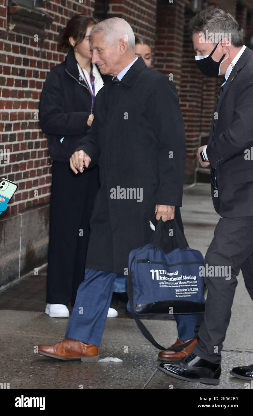 Dr. Anthony Fauci Filming With Stephen Colbert For The Late Show ...
