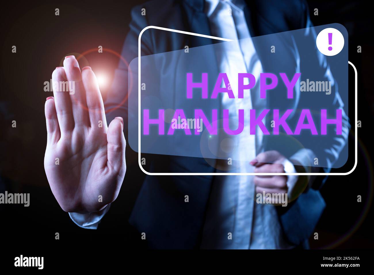 Text caption presenting Happy Hanukkah, Concept meaning a day related ...