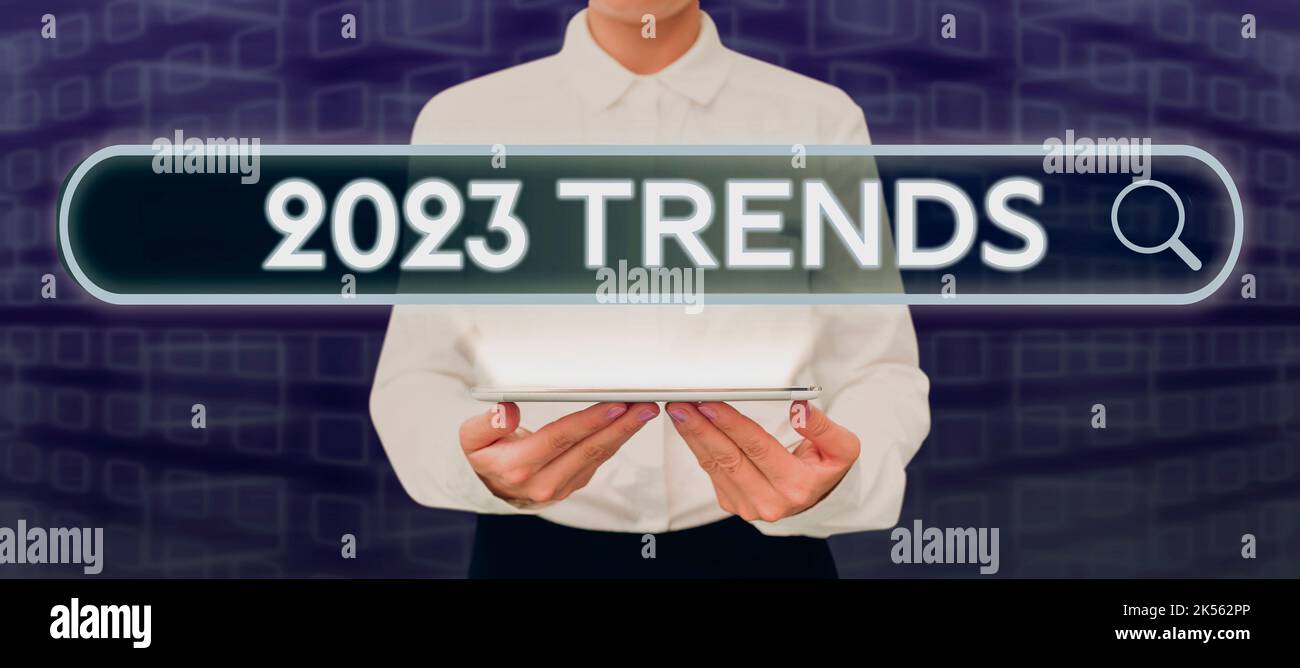 Handwriting text 2023 Trends, Word Written on things that is famous for ...