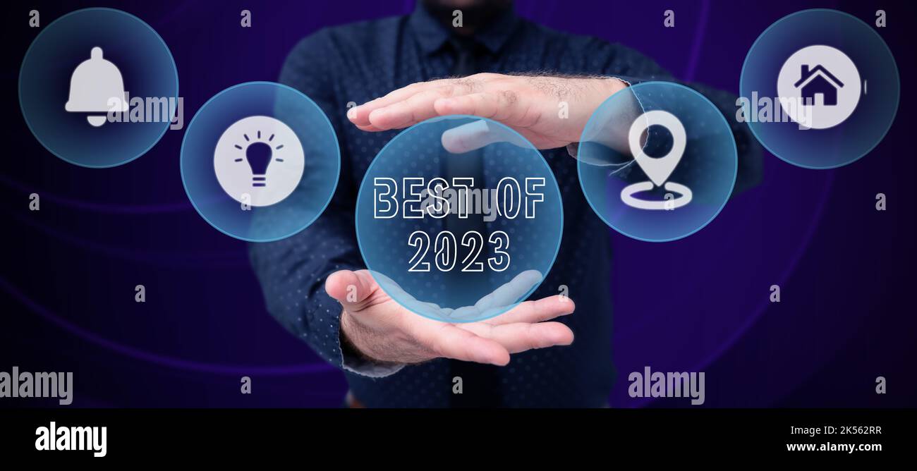 Text showing inspiration Best Of 2023, Word for great and marvelous ... Text showing inspiration Best Of 2023, Word for great and marvelous ...