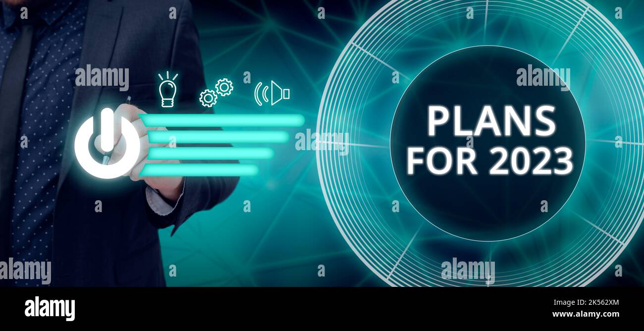 Writing displaying text Plans For 2023, Business approach an intention ...