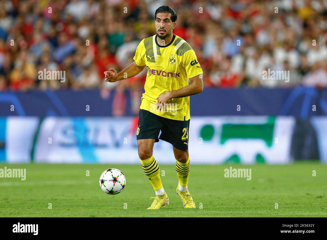 Sevilla, Spain. October 05, 2022, Emre Can of Borussia Dortmund during ...