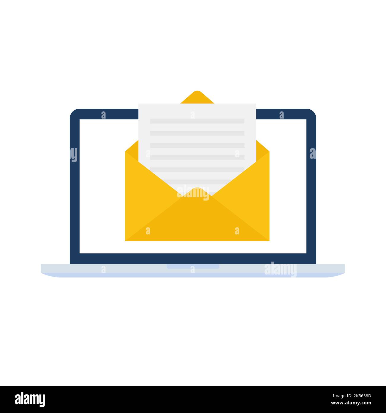 Mail symbol message in Stock Vector Images - Alamy