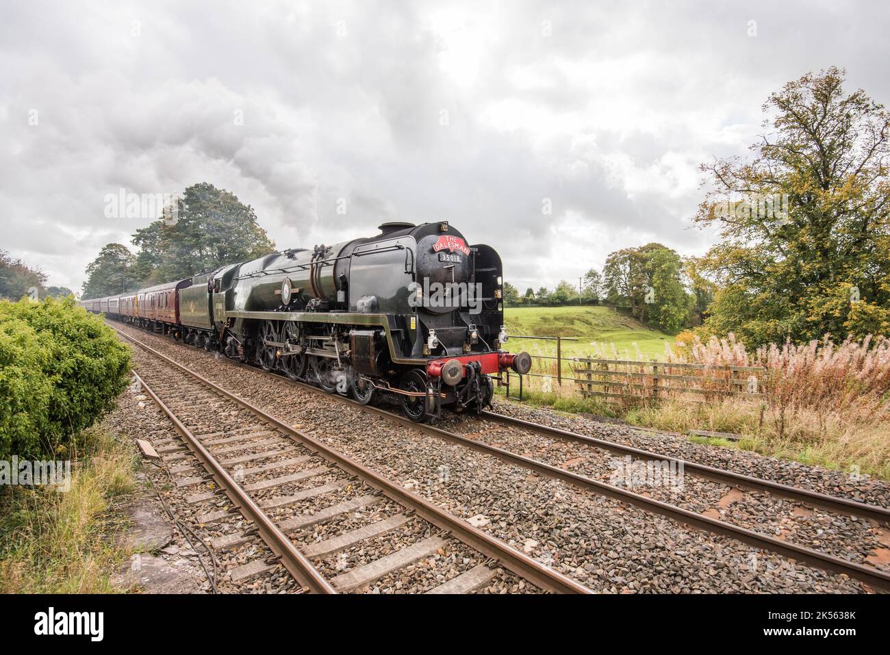 British India Line, preserved steam locomotive, passes through Long ...