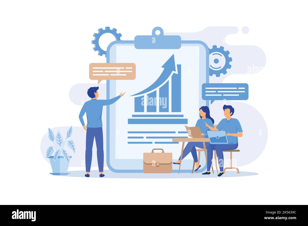 Managers meeting. Business mentorship, workers conference, company ...