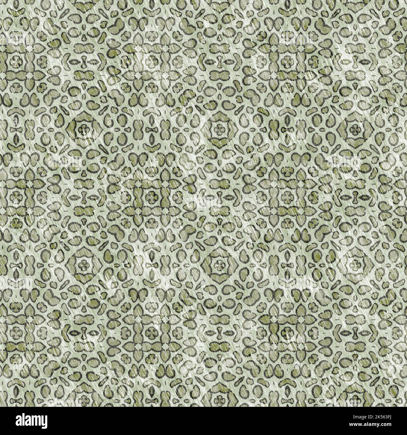 Mosaic geometric green leopard print texture pattern. Trendy ...