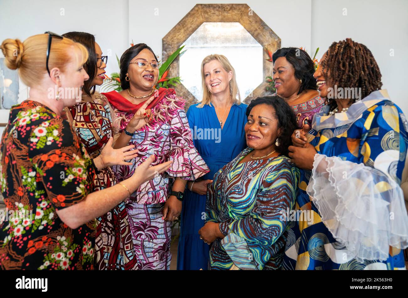 The Countess of Wessex meets Congolese government ministers at a ...