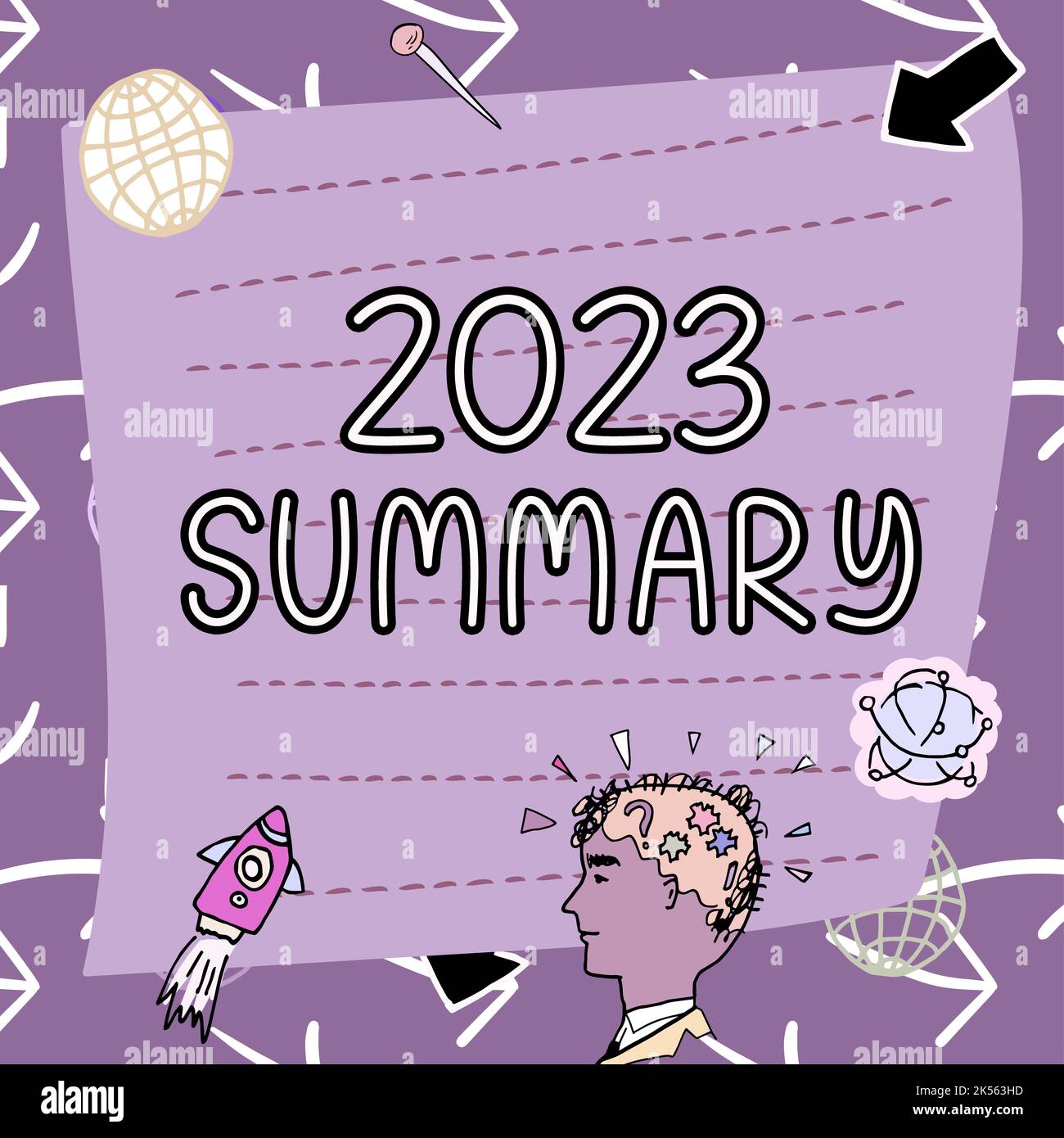 Text showing inspiration 2023 Summary, Conceptual photo summarizing ...