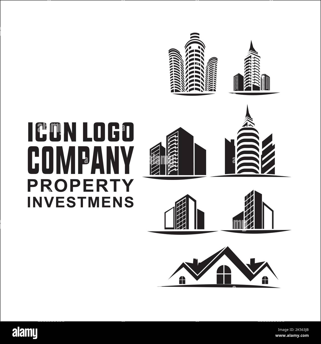 ICON LOGO PROPERTY / logo design inspiration Stock Vector Image & Art ...