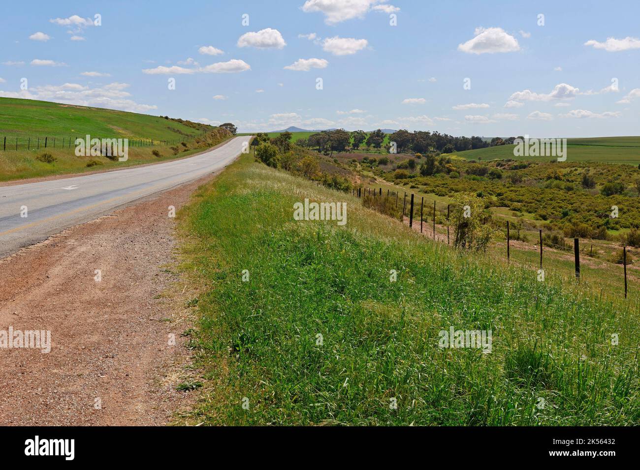 Farmland in the Boland region of the Western Cape Province of South ...