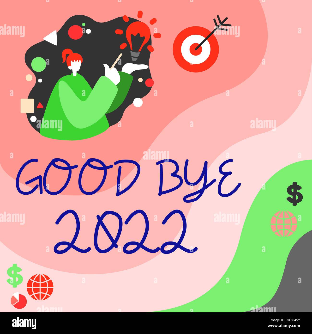 Conceptual display Goodbye 2023, Conceptual photo Merry Christmas ...