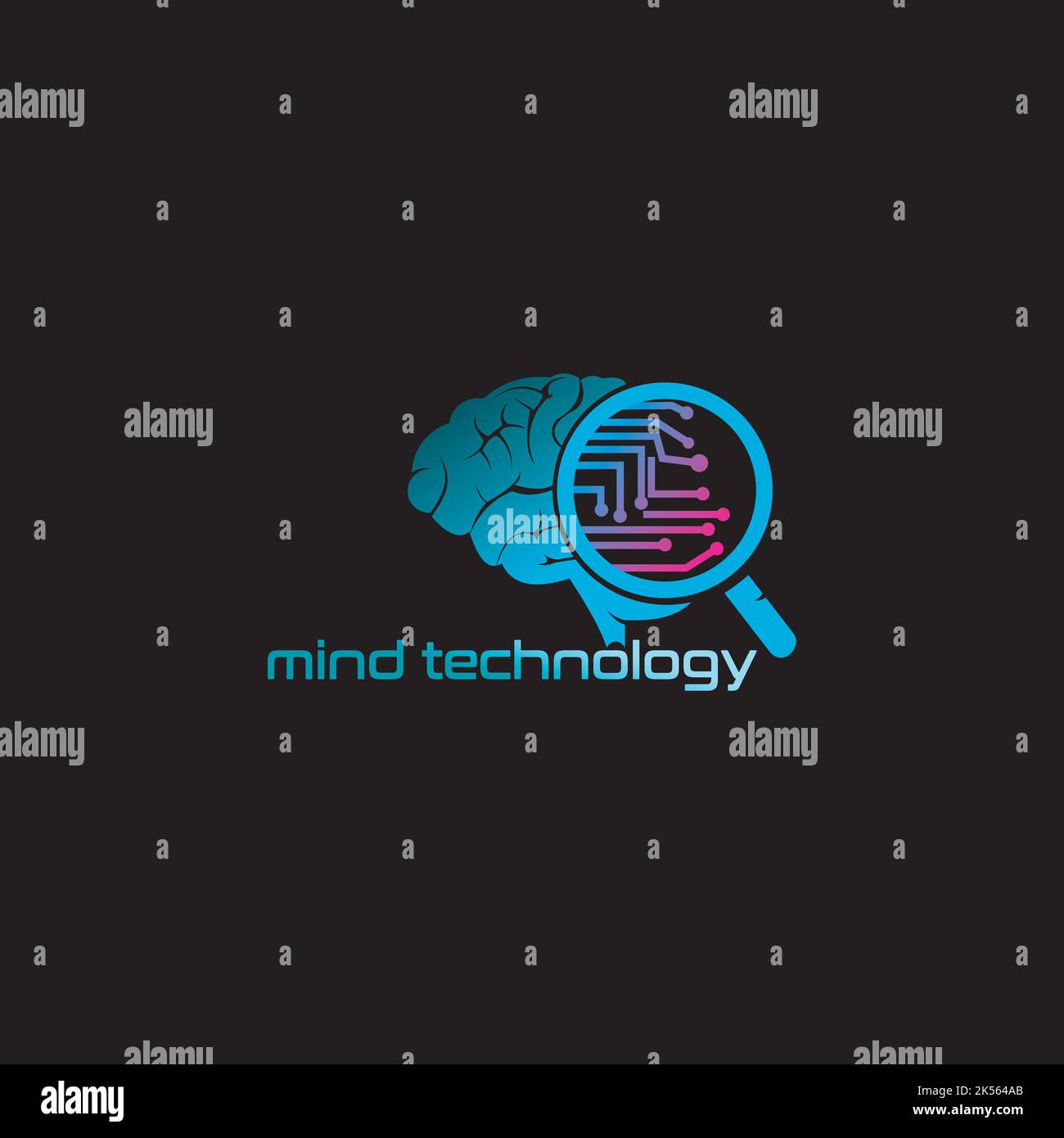 mind technology / logo design inspiration Stock Vector Image & Art - Alamy
