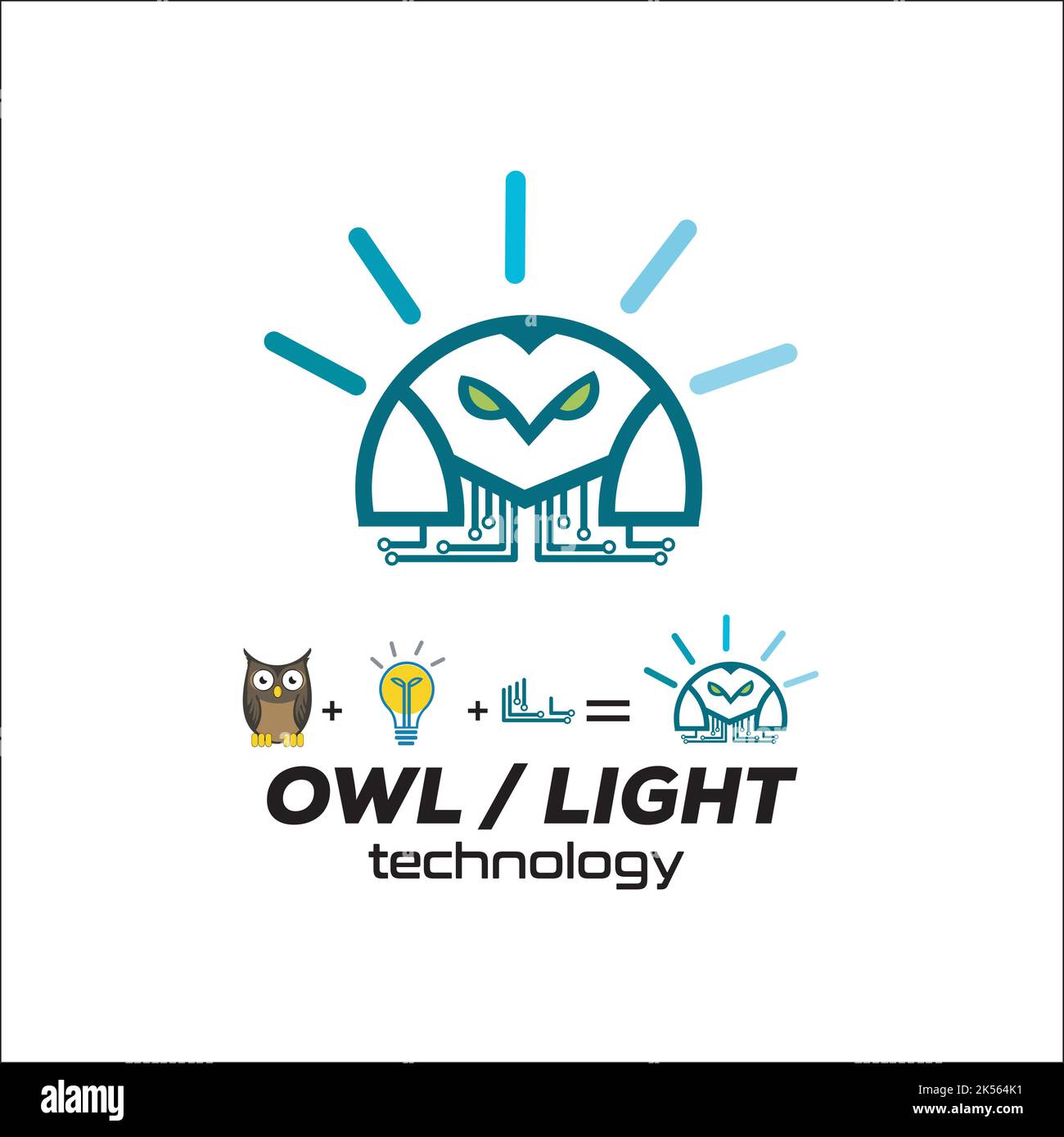Owl with negative space Stock Vector Images - Alamy