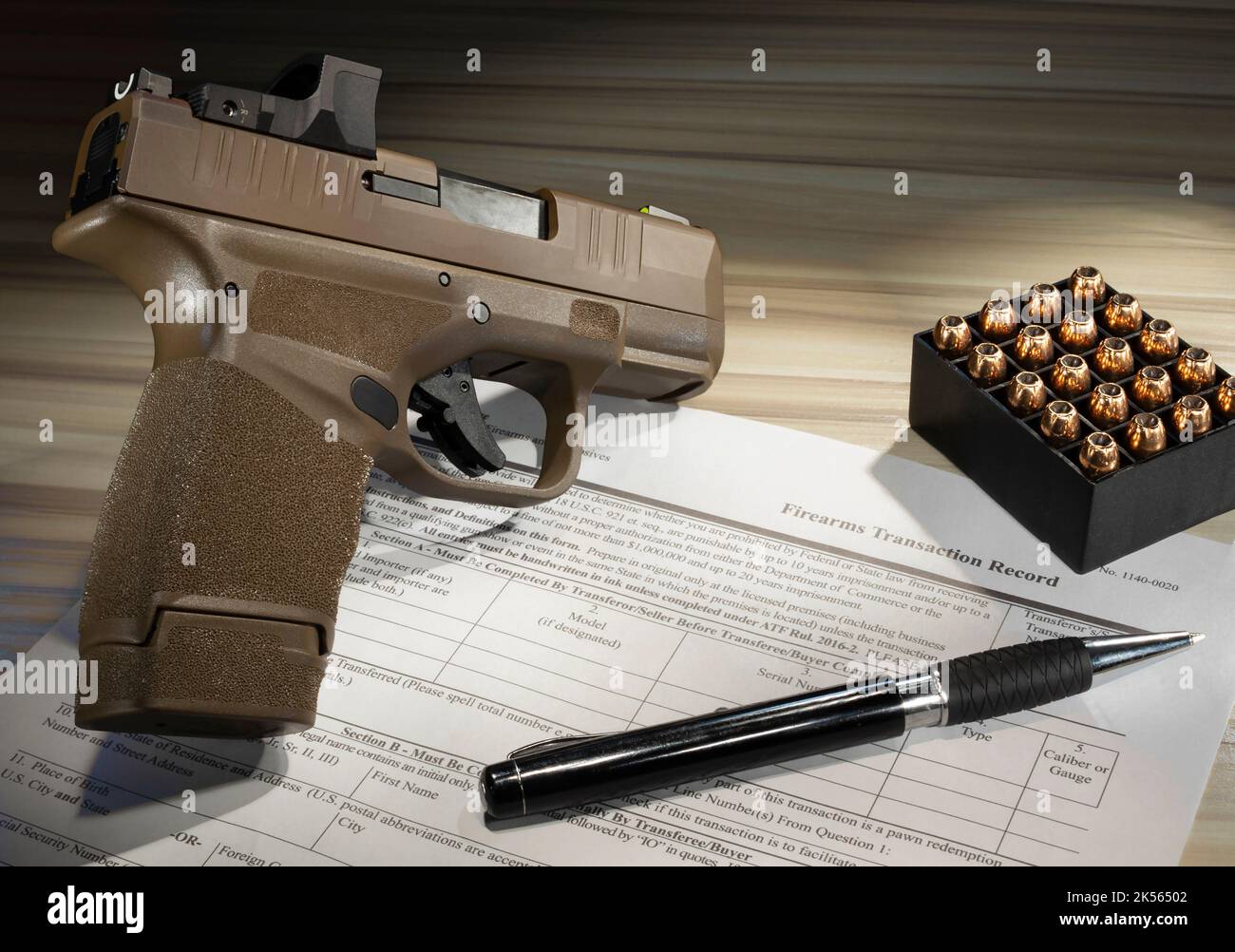 Public domain form 4473 for a background check to buy a gun Stock Photo ...