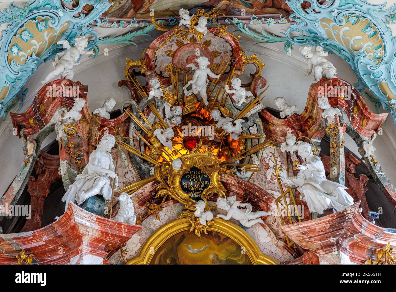 An altarpiece with sculptures in Ittingen Charterhouse museum Inside ...