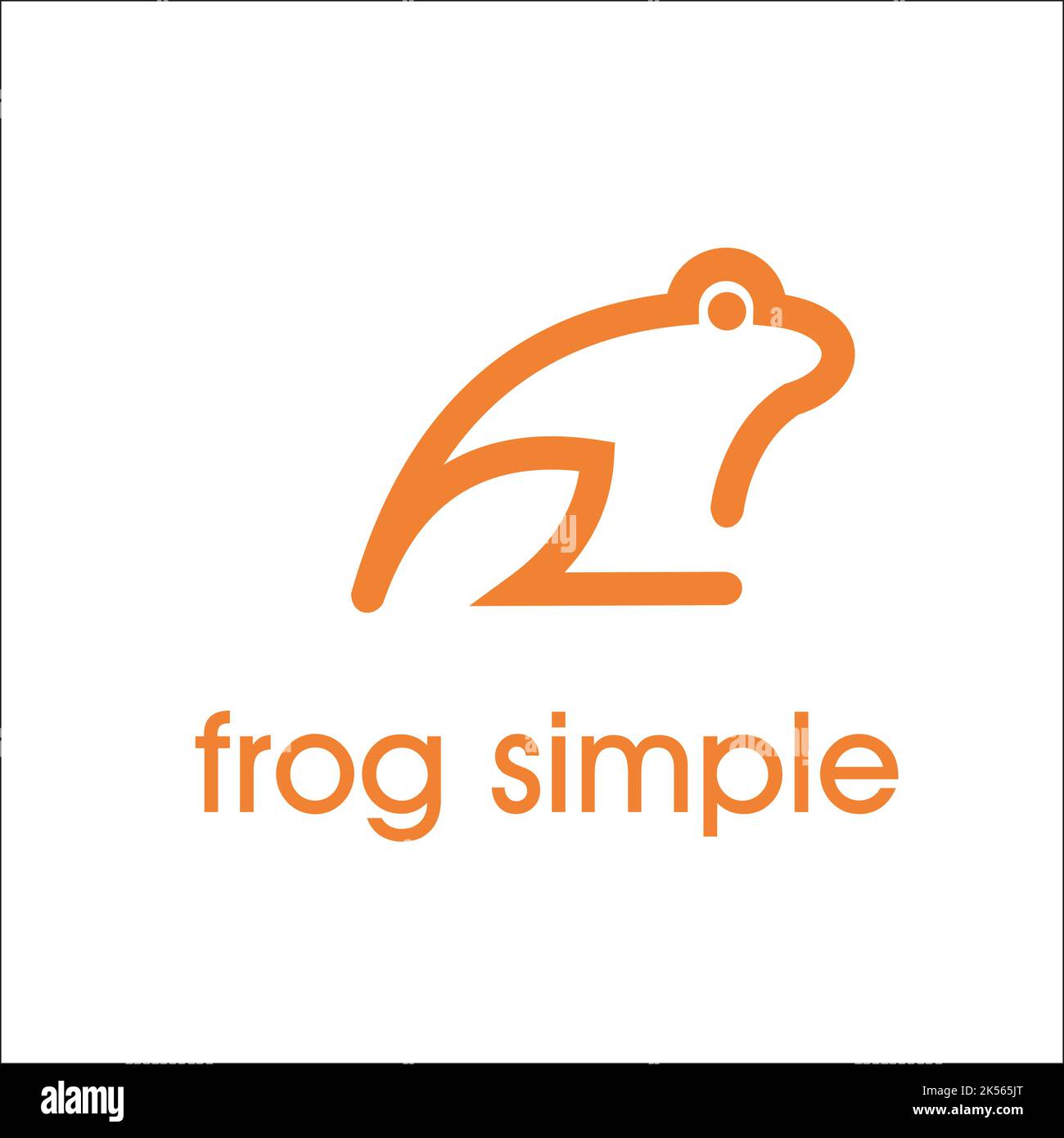 frog simple / exclusive logo design inspiration Stock Vector Image ...