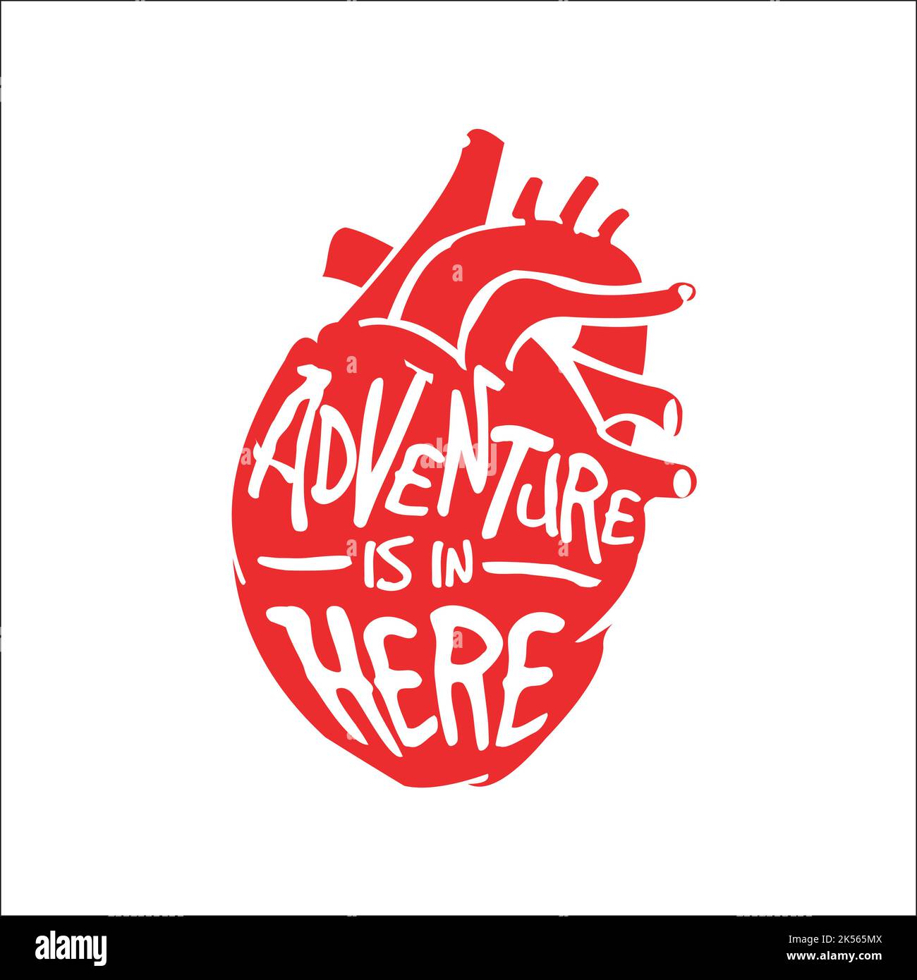 adventure is in here / exclusive logo design inspiration Stock Vector ...
