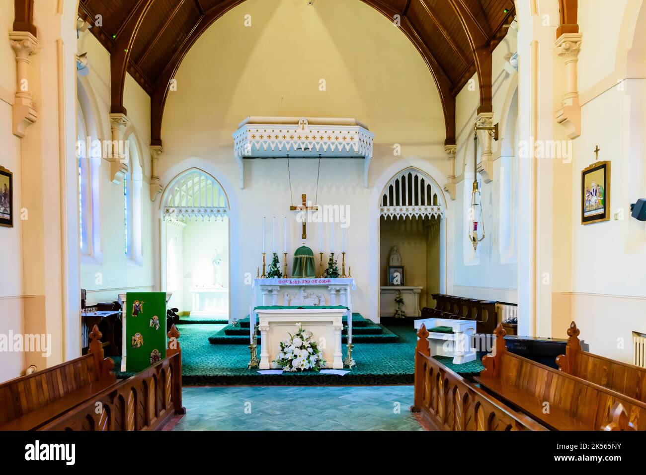Chapel in a Roman Catholic grammar school Stock Photo - Alamy