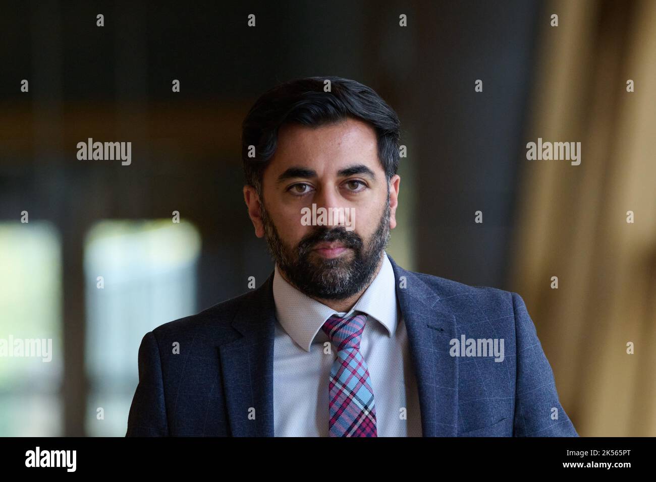 Edinburgh Scotland, UK 06 October 2022. Humza Yousaf arrives for First ...
