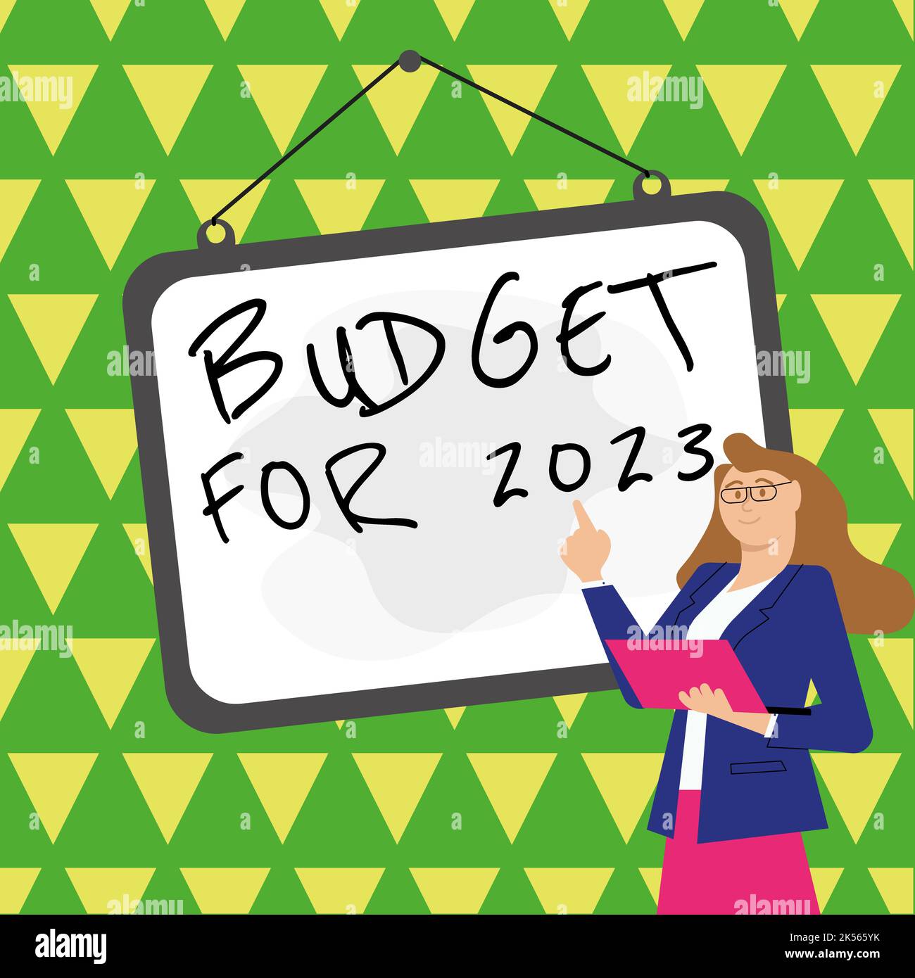Conceptual caption Budget For 2023, Business idea An written estimates ...