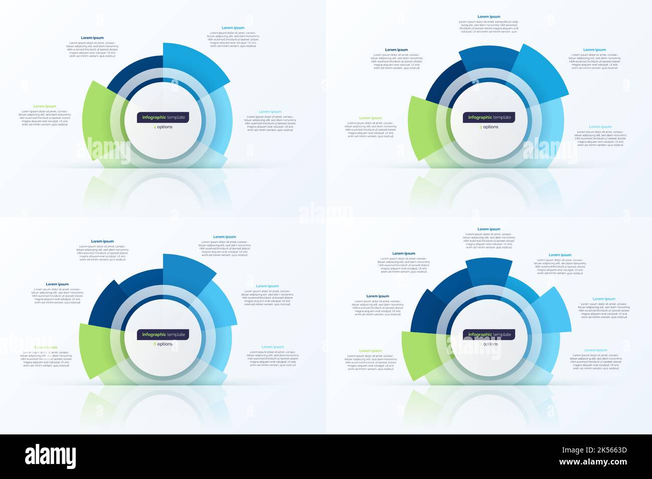 Four option circle infographic design template. Vector illustration Stock Vector Image & Art - Alamy