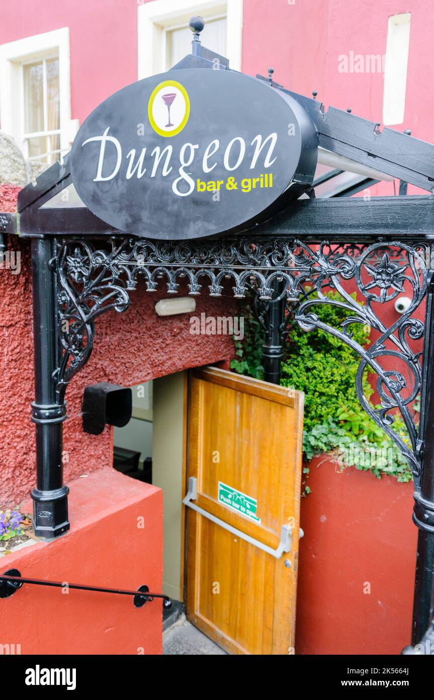 Dungeon bar and grill at the Fitzpatrick Castle Hotel, Dublin Stock ...