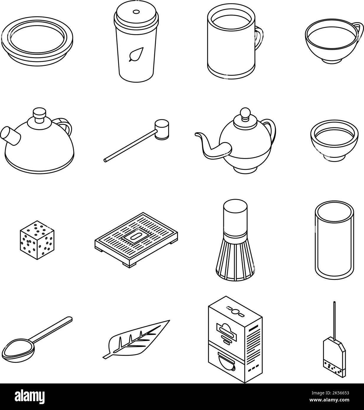 Tea ceremony icons set. Isometric set of tea ceremony vector icons ... Tea ceremony icons set. Isometric set of tea ceremony vector icons ...