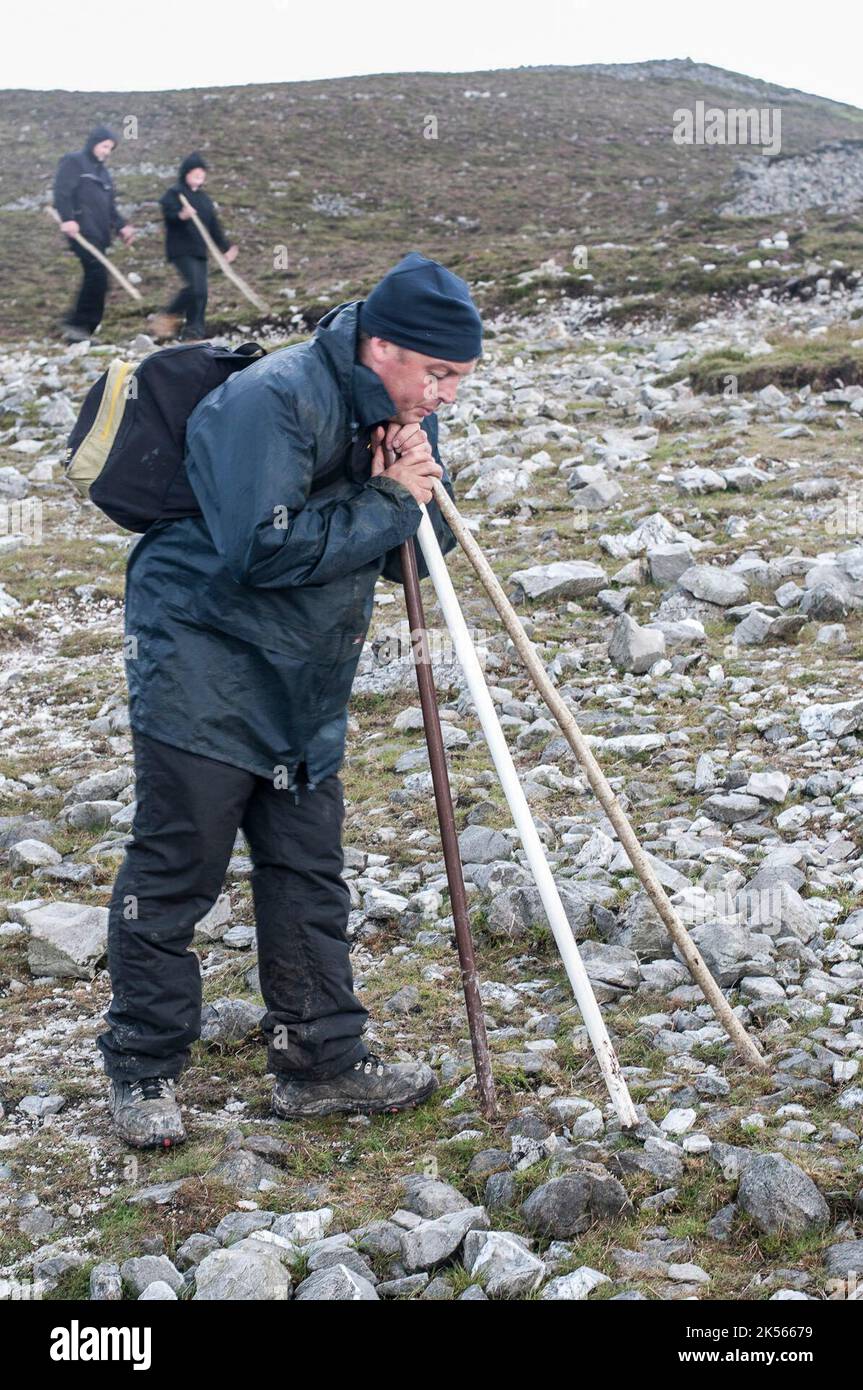Croagh Patrick on Reek Sunday, when Roman Catholic pilgrims climb to ...