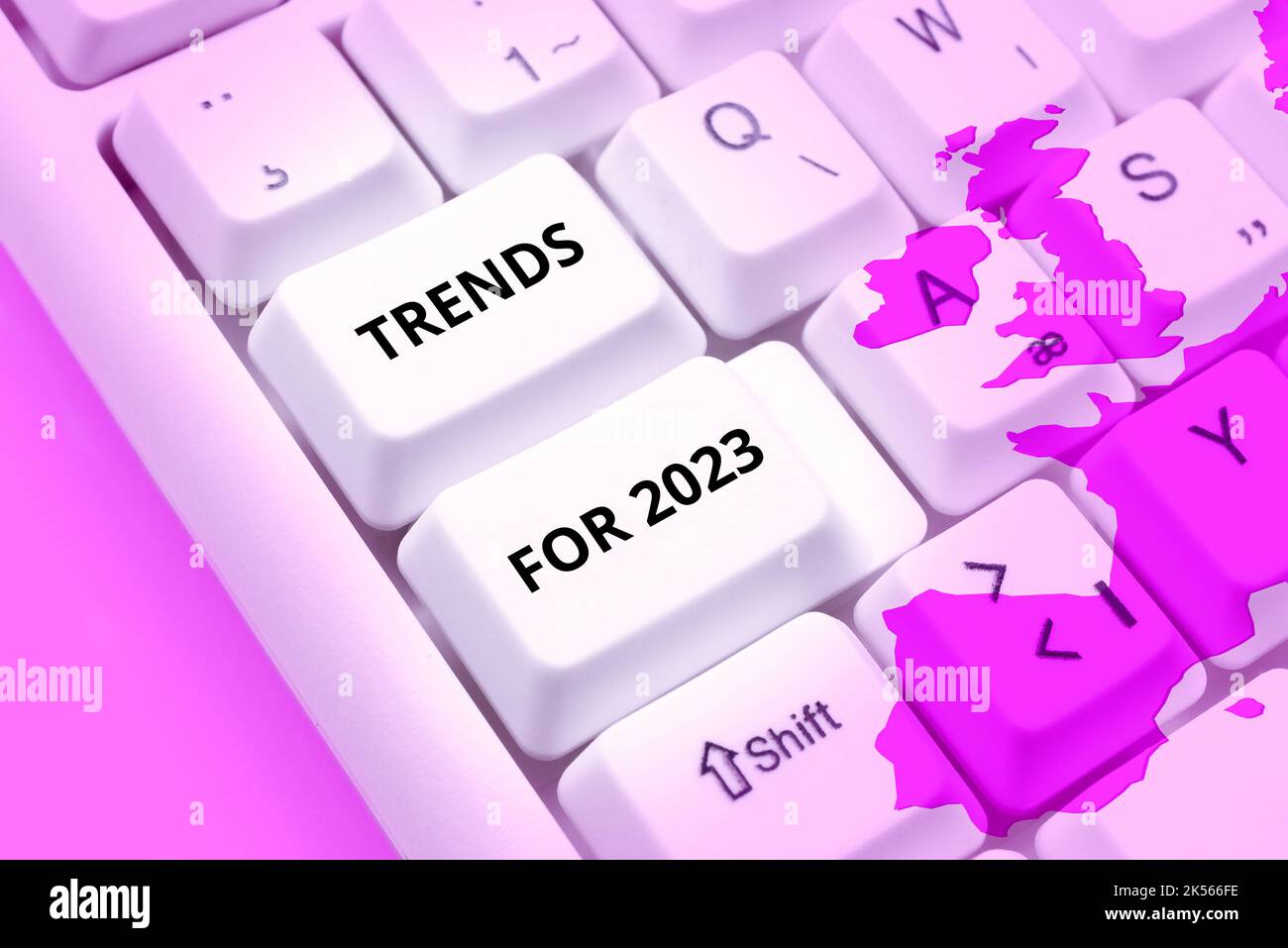 Sign displaying Trends For 2023, Business concept list of things that ...