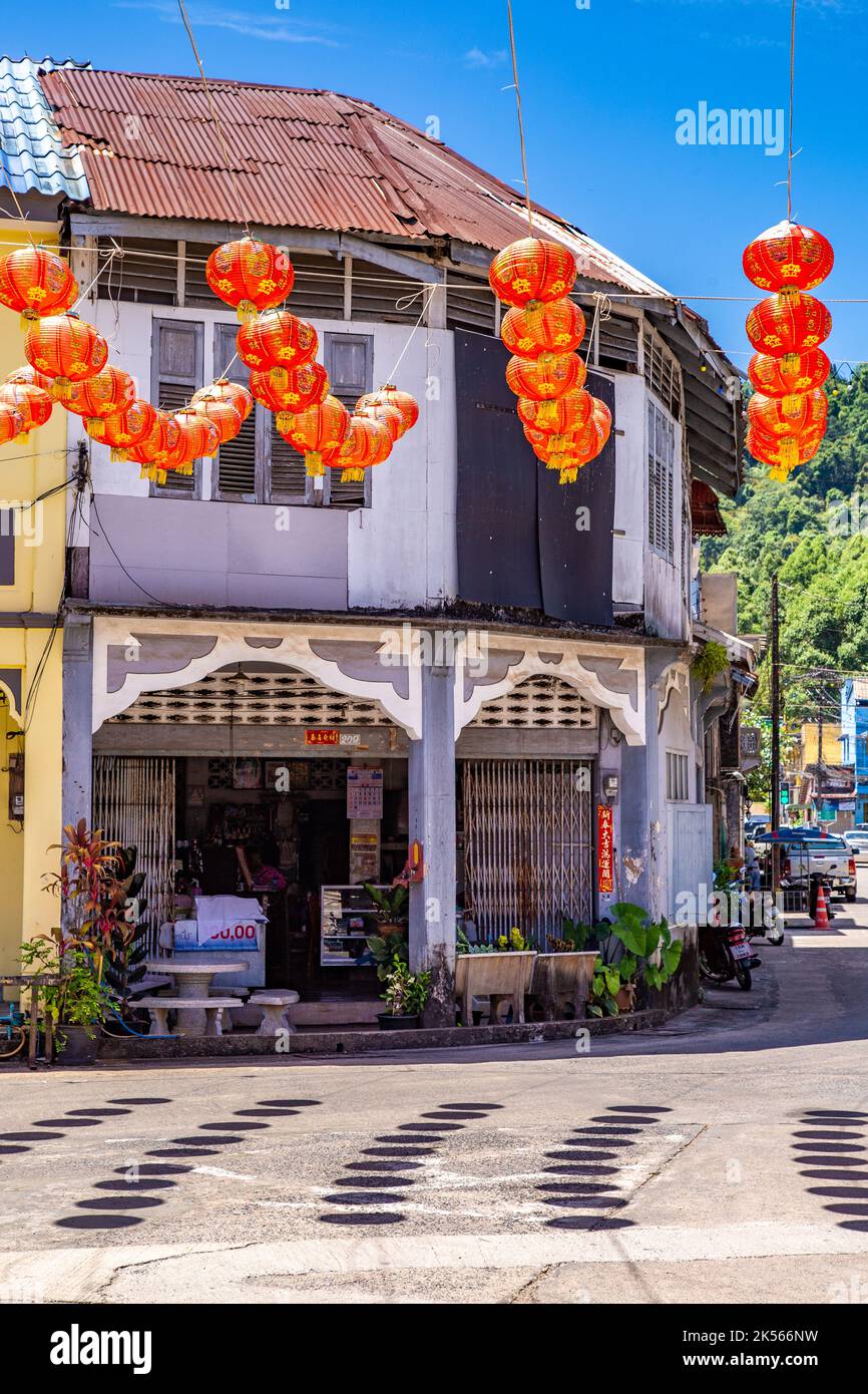 Takuapa Old Town in Phang Nga, Thailand Stock Photo - Alamy