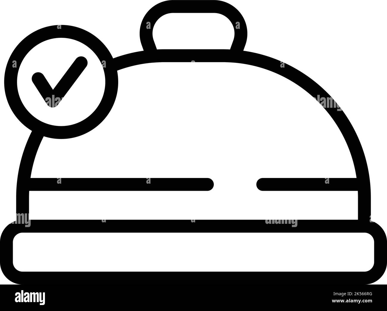 Food pot icon outline vector. Book recipe. Home menu Stock Vector Image ...