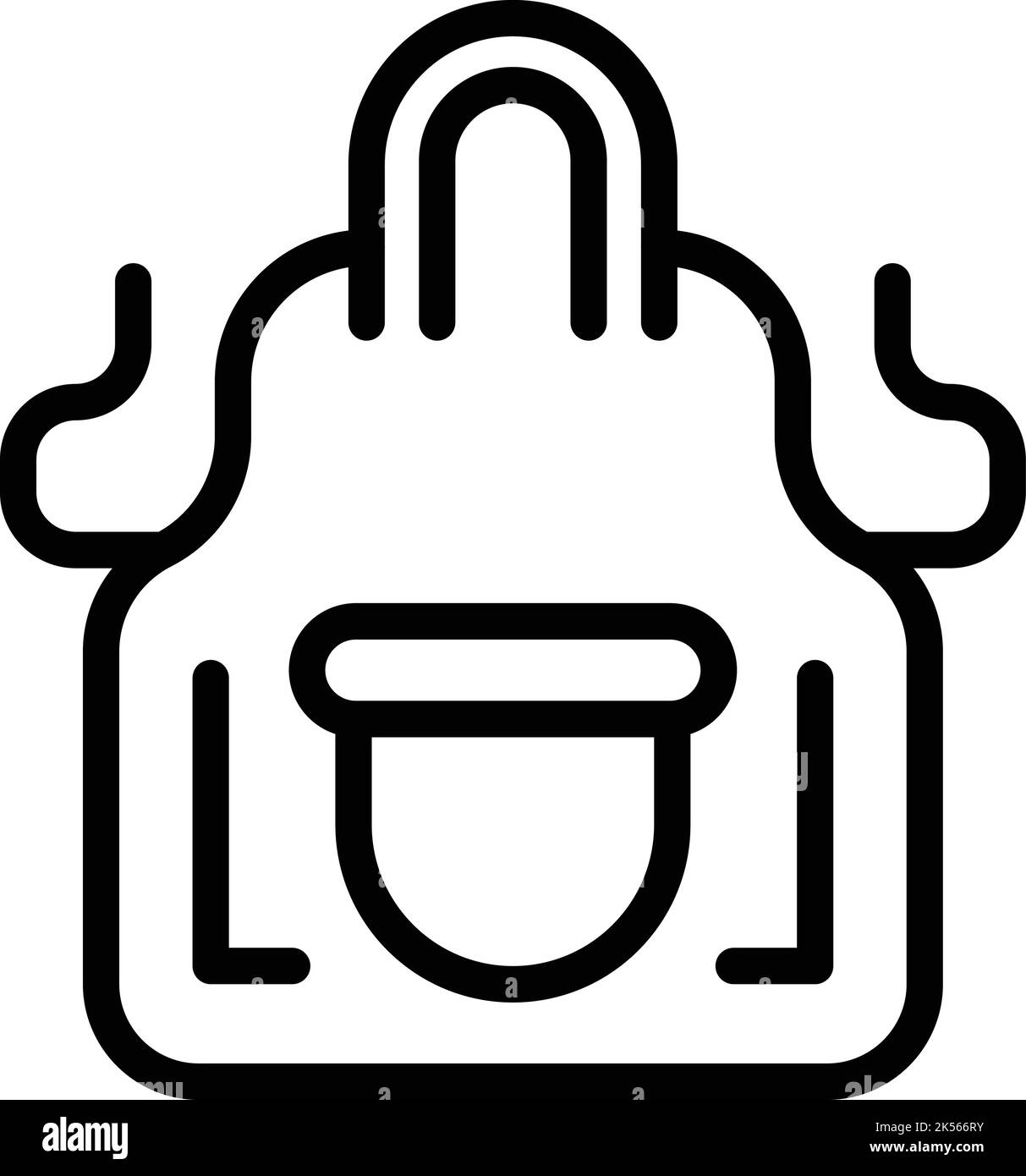 Kitchen apron icon outline vector. Cook food. Home restaurant Stock ...