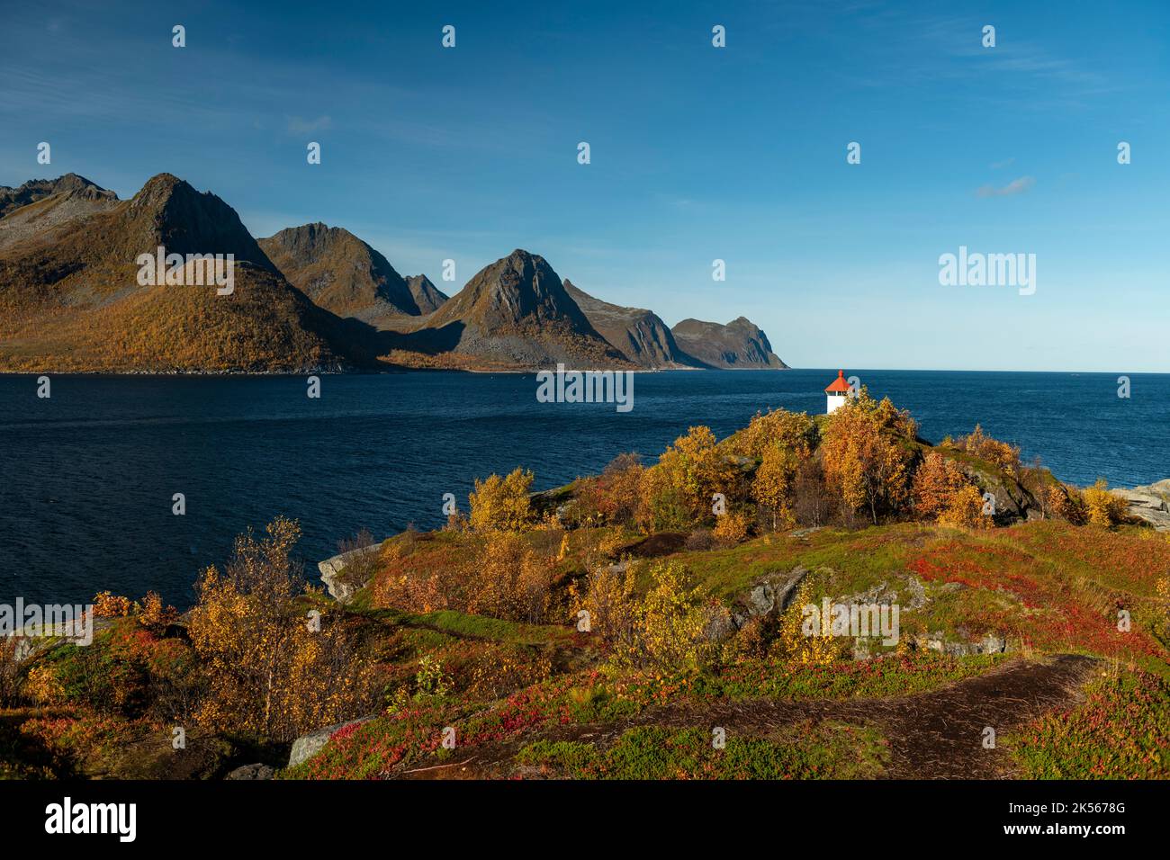 Scenic view of Segla mountain on Senja island - stock photo Stock Photo ...