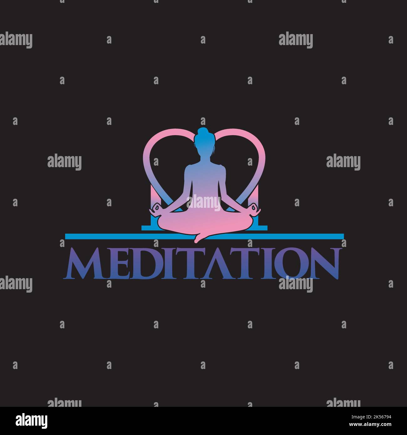 meditation exclusive logo design inspiration Stock Vector Image & Art ...