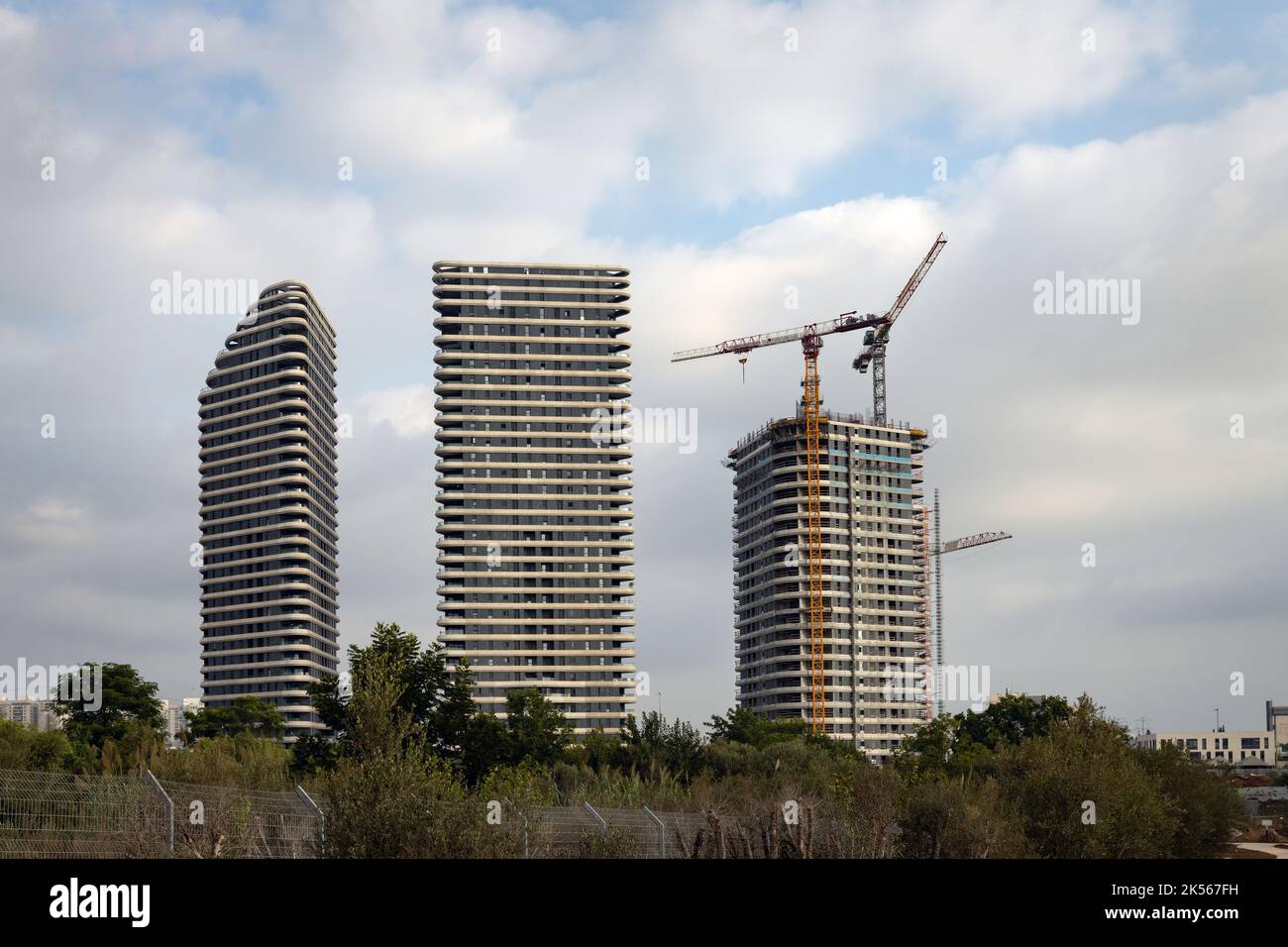 construction site of a new residential neighborhood Stock Photo - Alamy