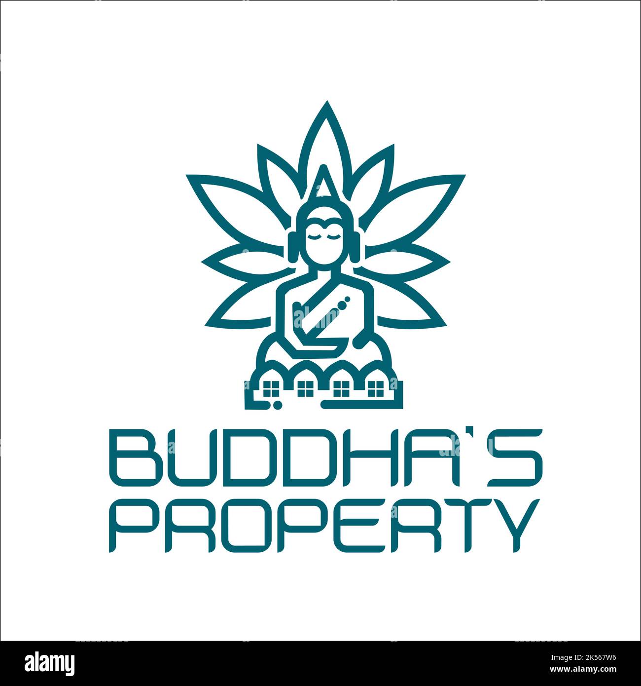 budha's property exclusive logo design inspiration Stock Vector Image ...
