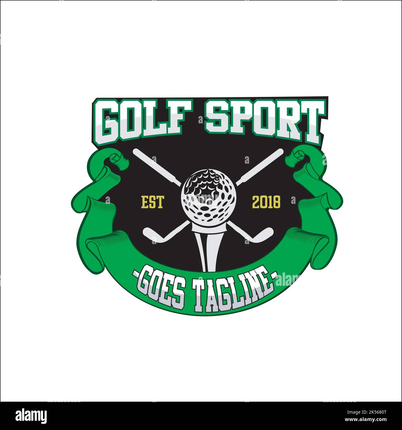 golf sport creative / logo design inspiration Stock Vector Image & Art ...