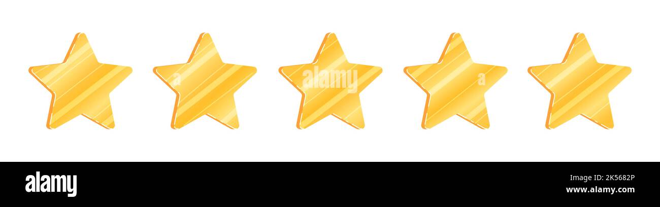 Five stars as high rating for product Stock Vector Image & Art - Alamy