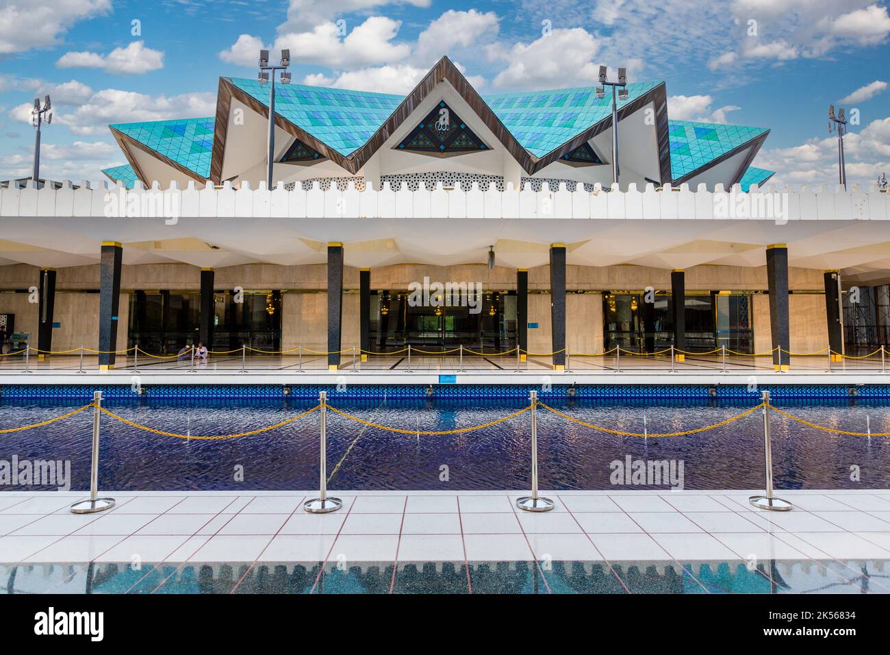 Masjid Negara (National Mosque), Looking toward the Prayer Hall, Kuala ...