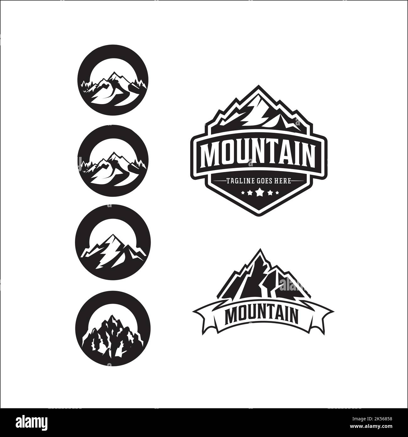 mountain logo creative / design inspiration Stock Vector Image & Art ...