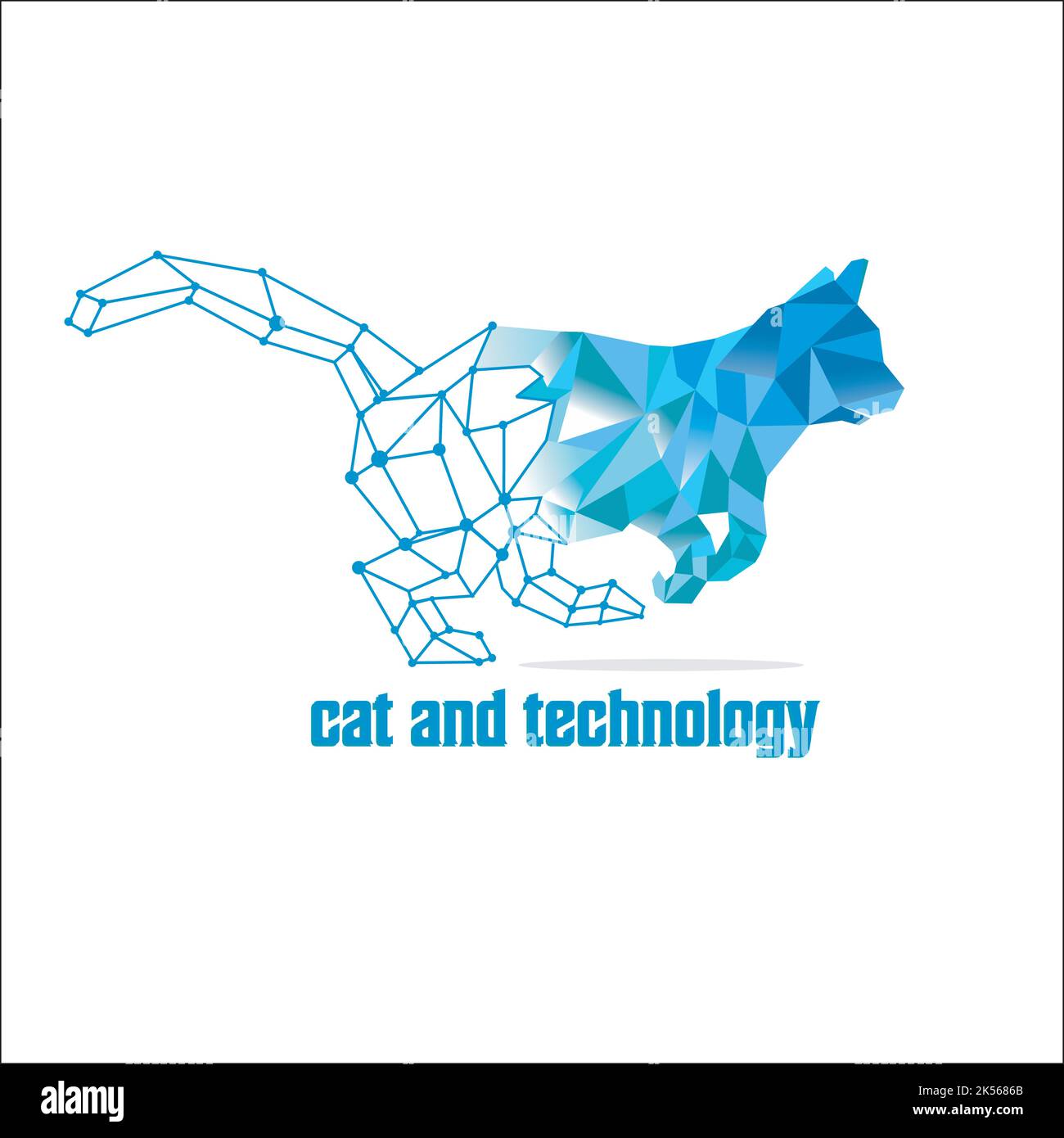CAT AND TECHNOLOGY / logo design inspiration Stock Vector Image & Art ...