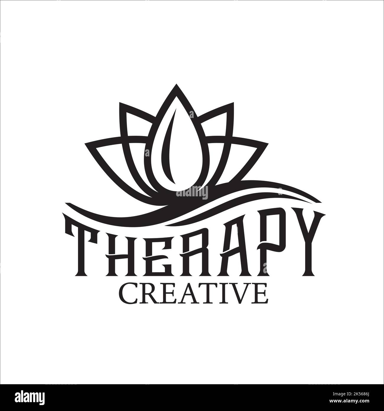 therapy creative exclusive logo design inspiration Stock Vector Image ...